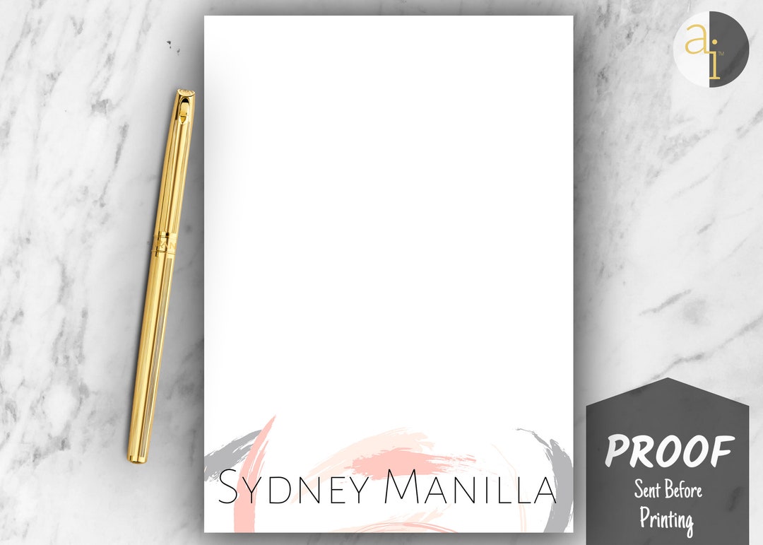 Personalized Notepad Custom Professional Notepad Gift for Office ...