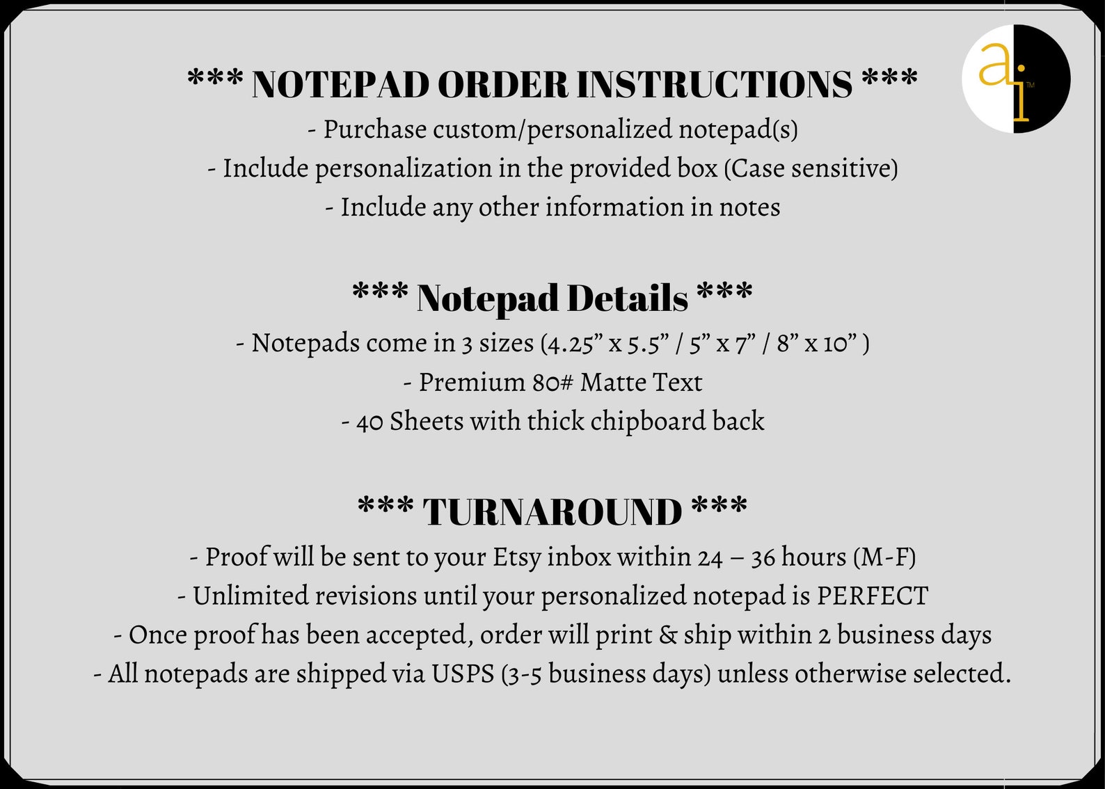 Custom Business Notepad YOUR LOGO Personalized Small | Etsy