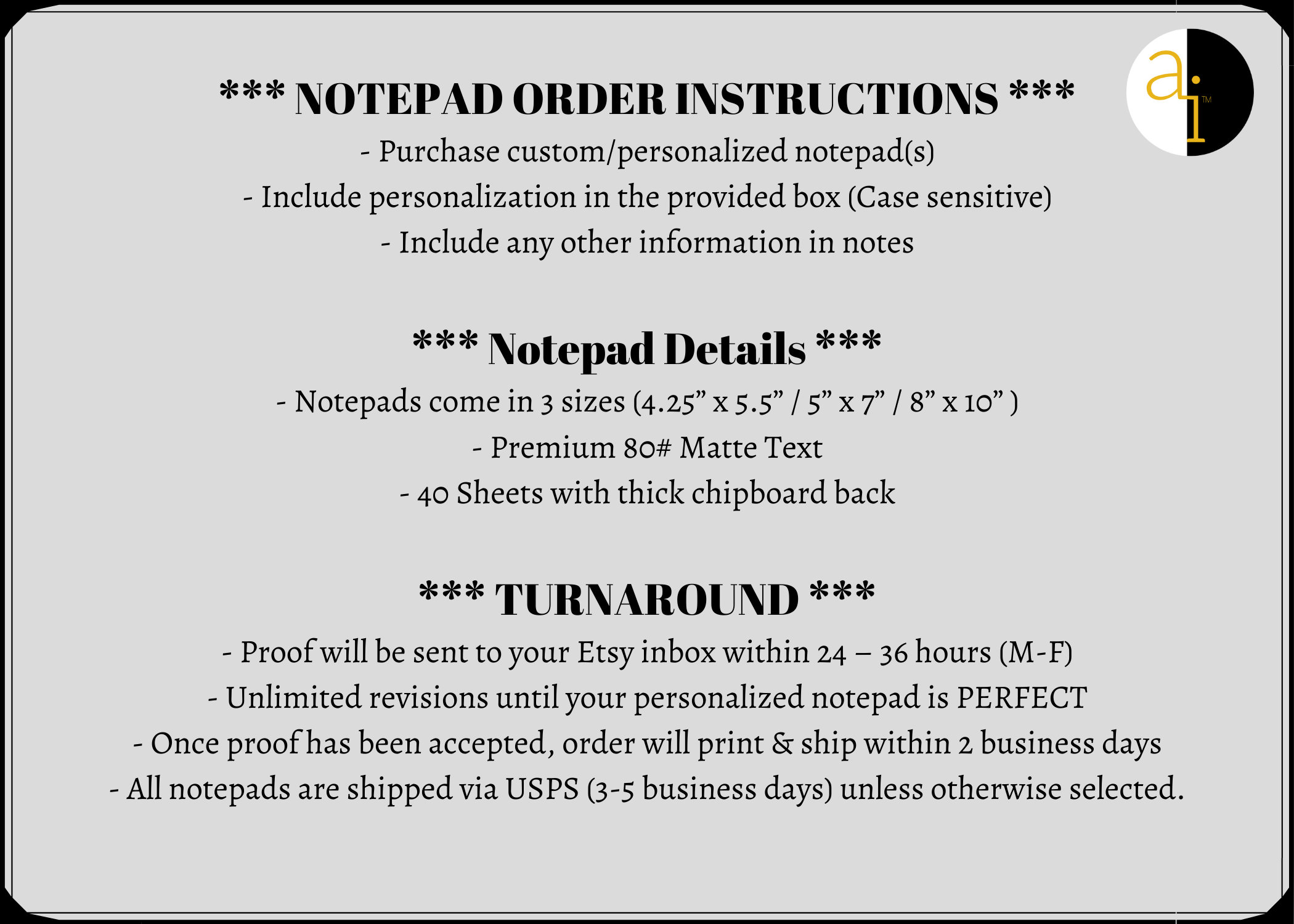 Custom Business Notepad Personalized Logo Notepad Add Logo - Etsy