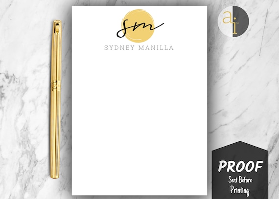 Personalized Notepad Custom Professional Notepad T For Etsy