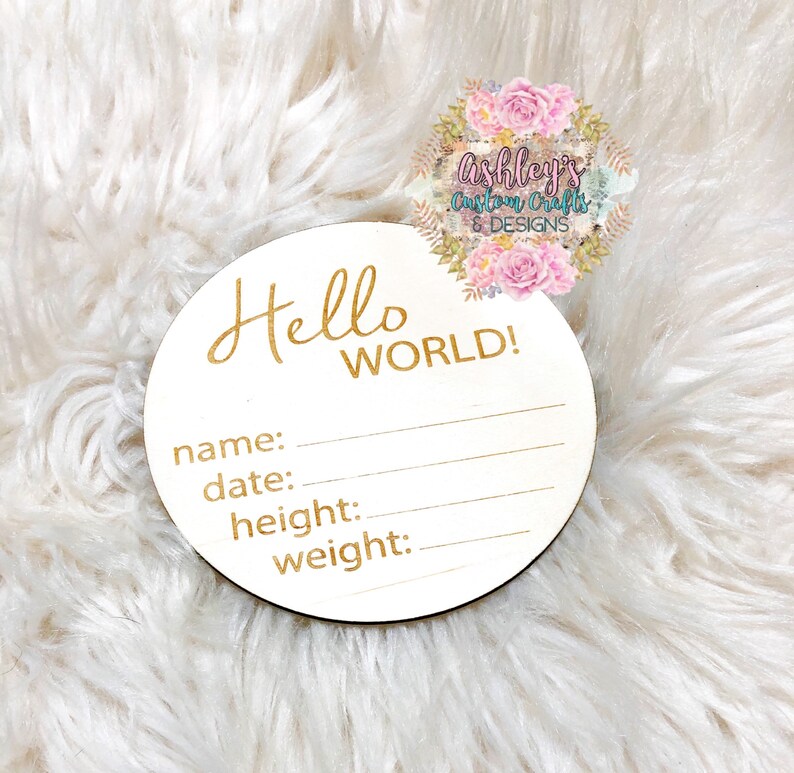 Hospital Birth Announcement Sign Birth Stat Baby Name Tag - Etsy