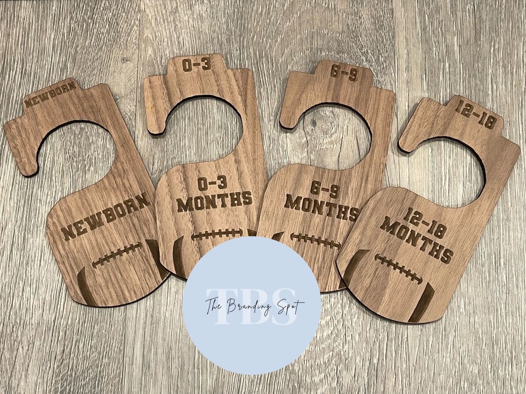 Football Baby Closet Divider Hangers - Baby Decor - Closet Dividers ...