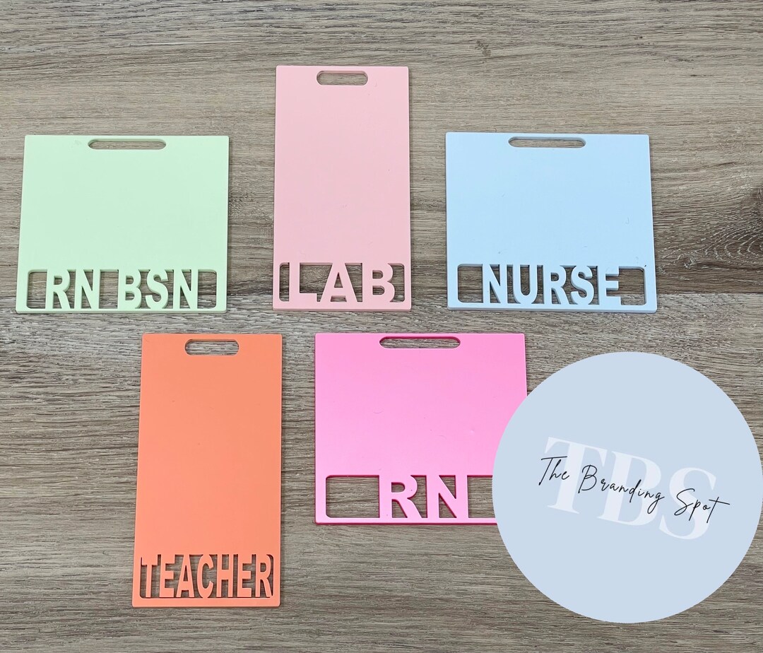 Nurse Badge Buddy Custom for ID - RN Badge Buddy - Badge Holder ...