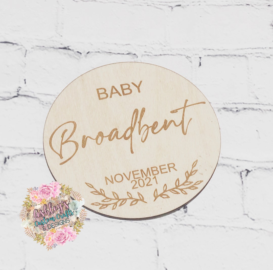 Baby Coming Soon Announcement Sign - Personalized Baby Name Sign ...