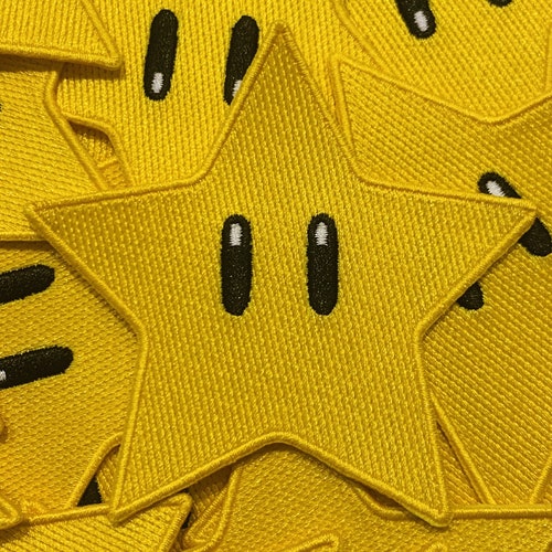 Mario Star Iron on Patch | Etsy