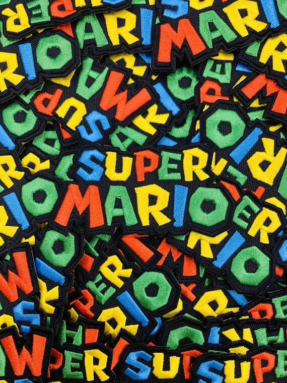 Super Mario Emblem Embroidered Custom Iron-on or Sew-on Patch | Etsy
