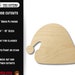 Laser Cut Santa Hat Wood Cutout Birch Plywood Ready to Paint or Stain ...