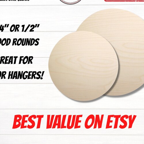 Pack of 18 Baltic Birch Rounds 1/4 Plywood - Etsy