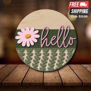Hello Daisy DIY Door Hanger Kit - Etsy