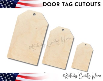 Wood Door Tags - Etsy