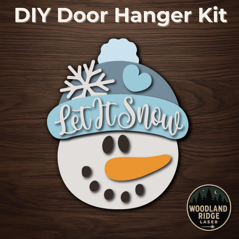 Painted Snowman Door Sign - Etsy