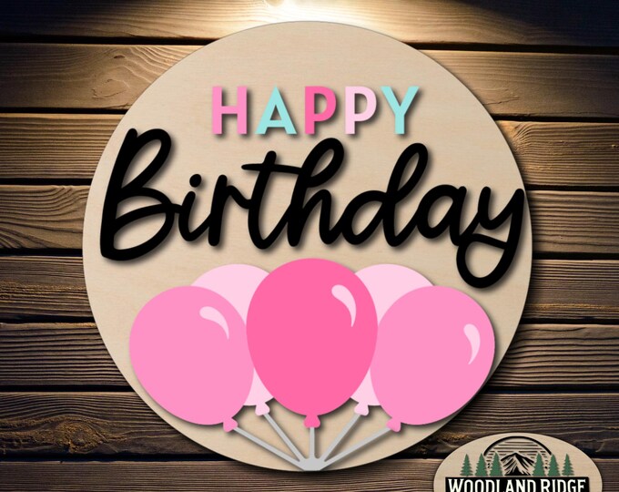 Fun Birthday Sign; Rainbow Birthday Sign; Unique Wooden Birthday Sign ...