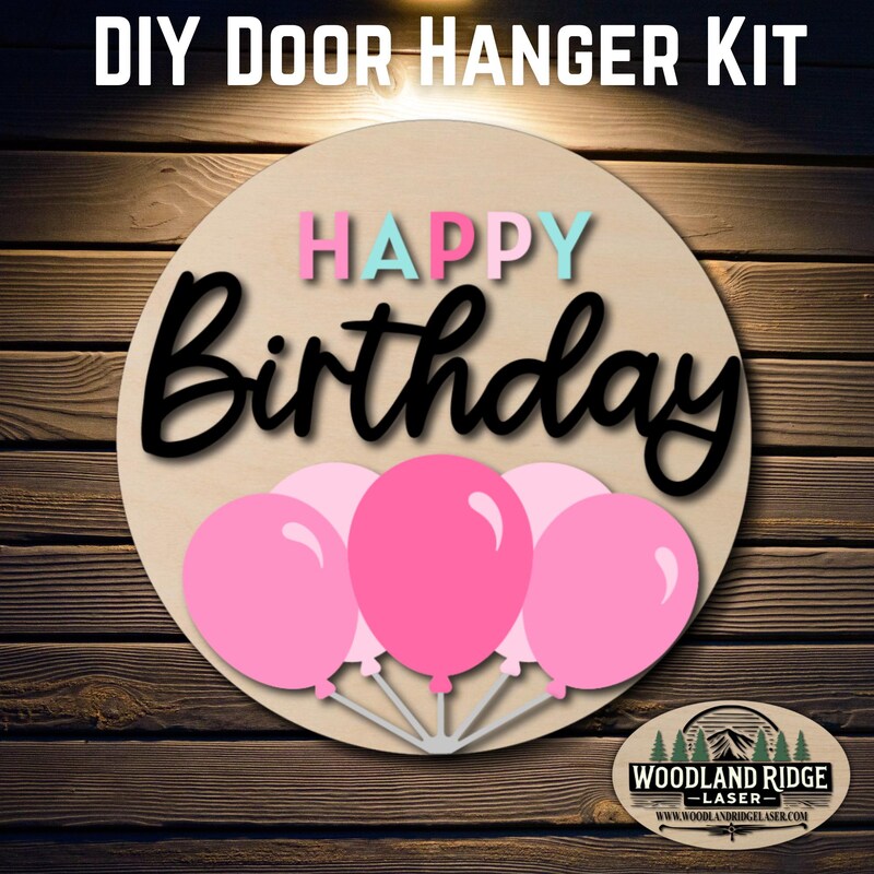 Happy Birthday Door Sign - Etsy