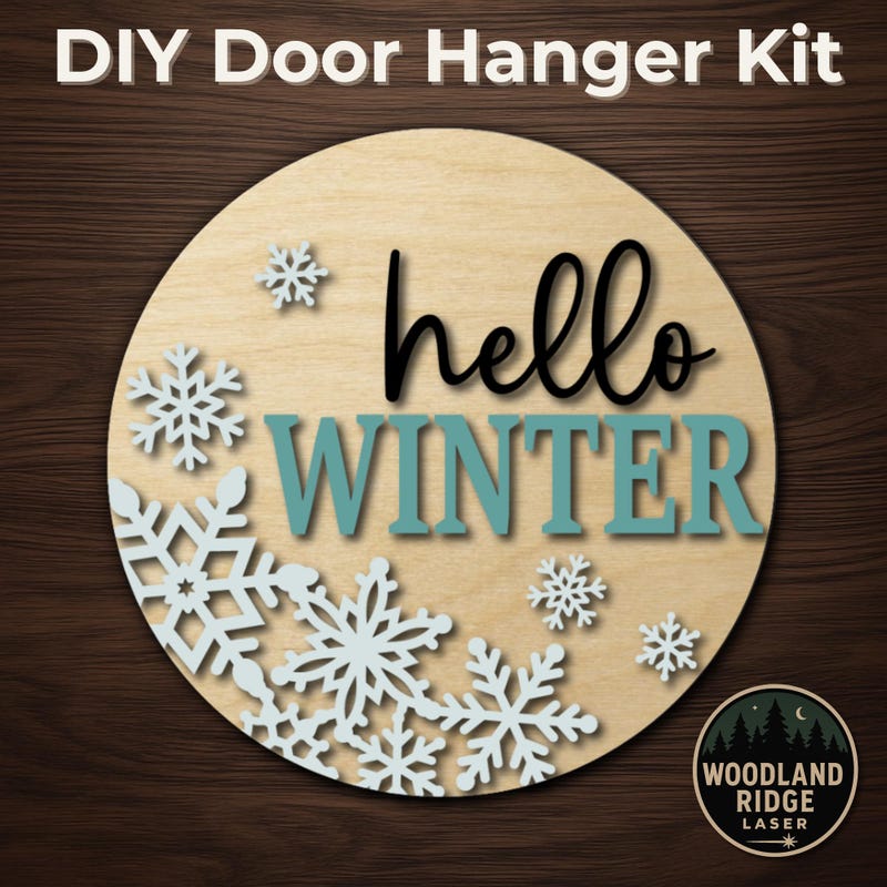 Diy Wood Round Winter - Etsy