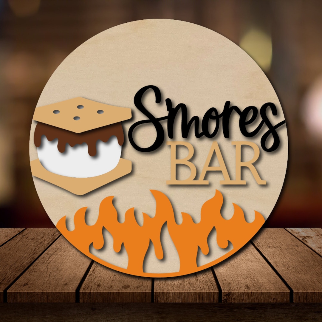 Smores Bar DIY Door Hanger Kit DIY Door Hanger Blank - Etsy