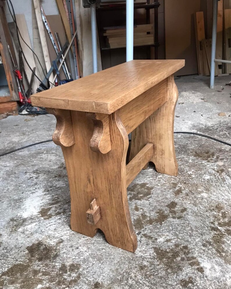 Medieval Bench With Refined Stool - Etsy UK