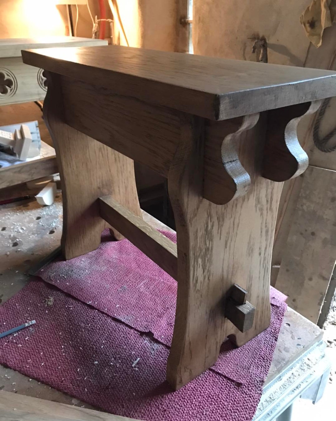 Medieval Bench With Refined Stool - Etsy UK