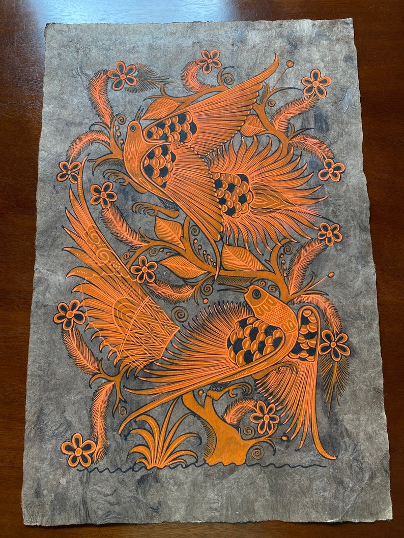 Amate Tree Paper PAINTING - Etsy