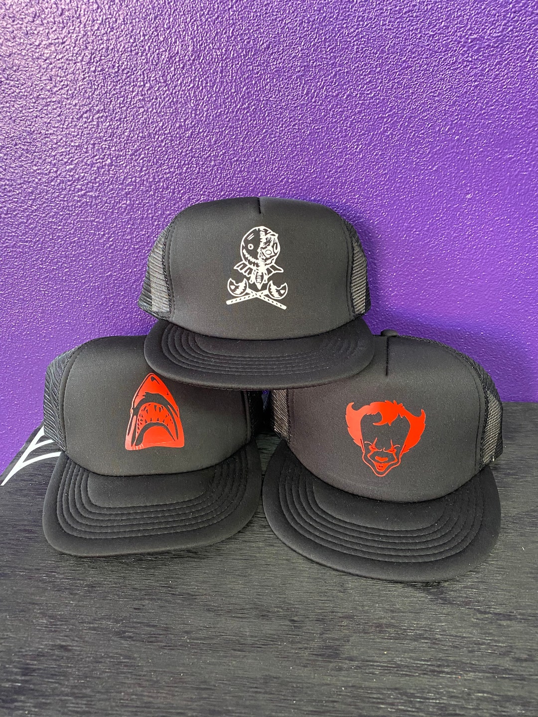 Horror Trucker Hats - Etsy