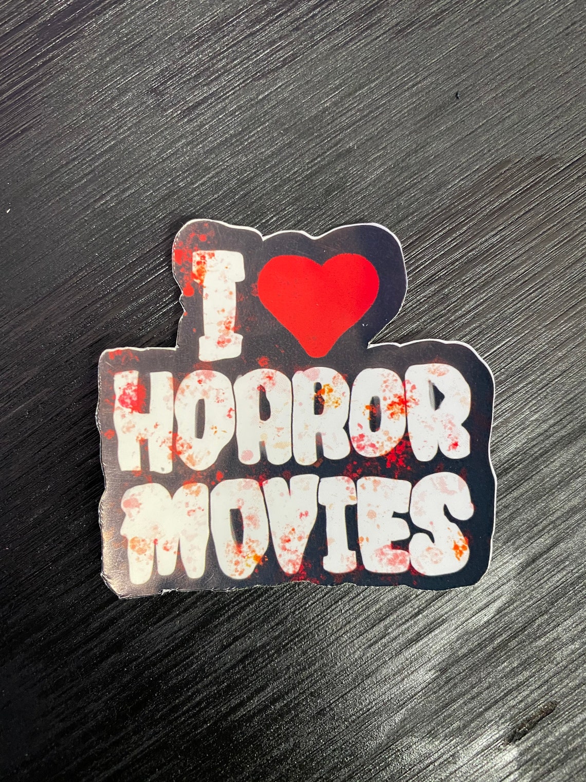 I Love Horror Movies Sticker - Etsy