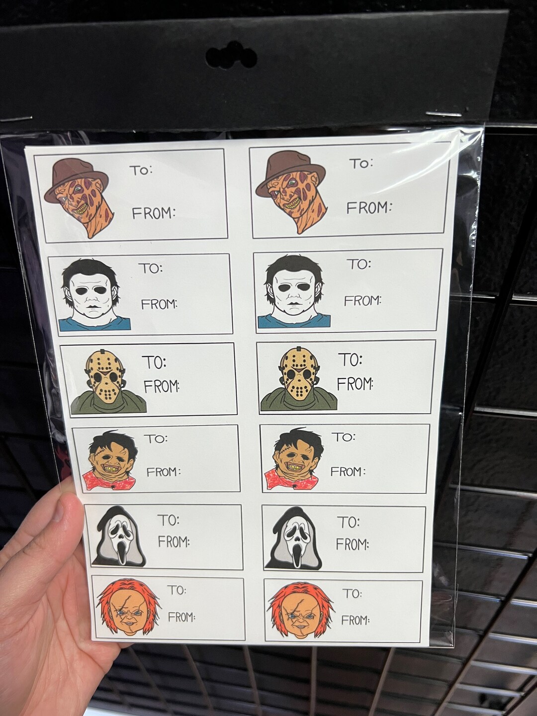 Horror Gift Tags - Etsy