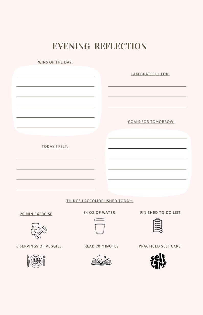 31 Days of Self Care Digital Journal - Etsy