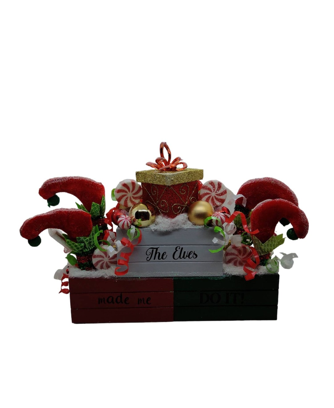 Christmas Centerpiece for Table Elf Centerpiece Christmas - Etsy