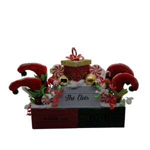 Christmas Centerpiece for Table Elf Centerpiece Christmas - Etsy