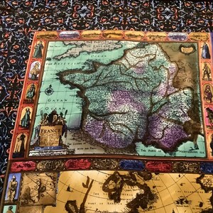 Vintage ALTEA Milano Old Maps Souvenir Scarf Made in Italy Hand Rolled ...