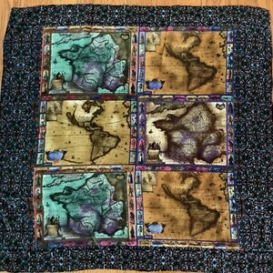 Vintage ALTEA Milano Old Maps Souvenir Scarf Made in Italy Hand Rolled - Etsy