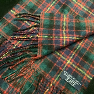 Vintage HECTOR RUSSEL TARTAN Collection Unisex Classy Tartan Red Green ...