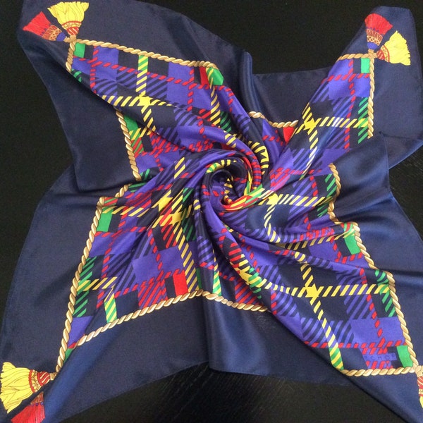 Navy Blue Scarf - Etsy