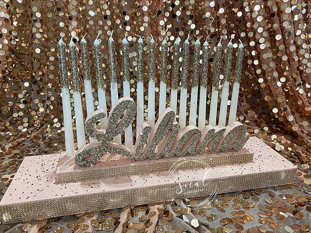 Custom Order - Daniela: Sale + Free Ship! Sweet 16 Candelabra ...