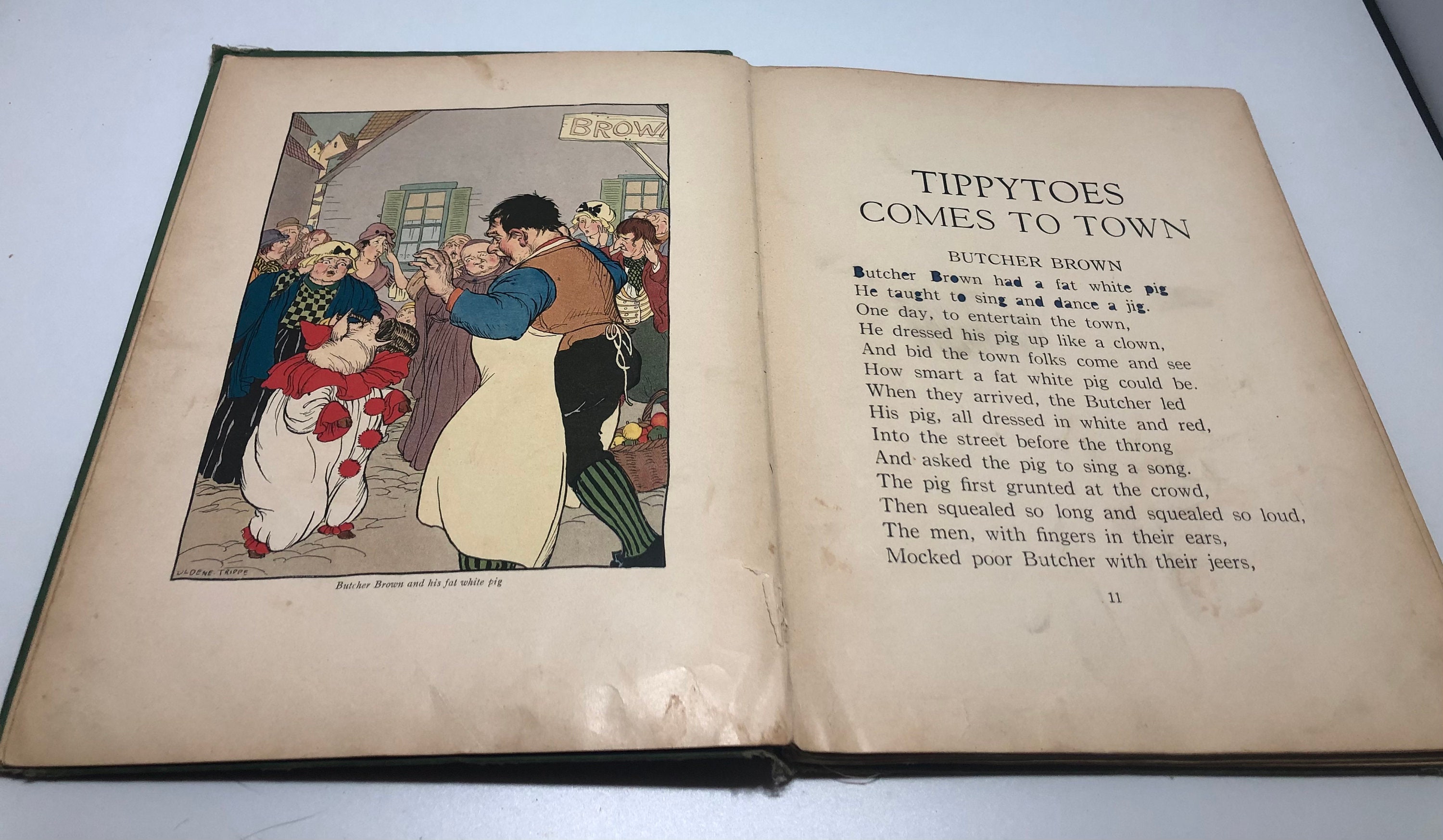 Tippy Toes Comes to Town C. 1929- Antique Children's Book by Frederick ...