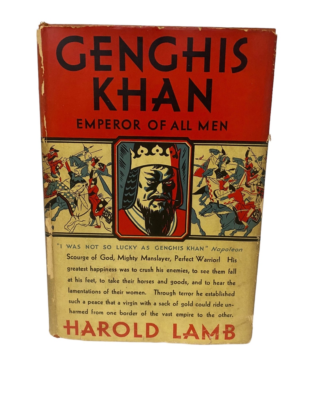 Genghis Khan Emperor of All Men by Harold Lamb 1927 - Etsy