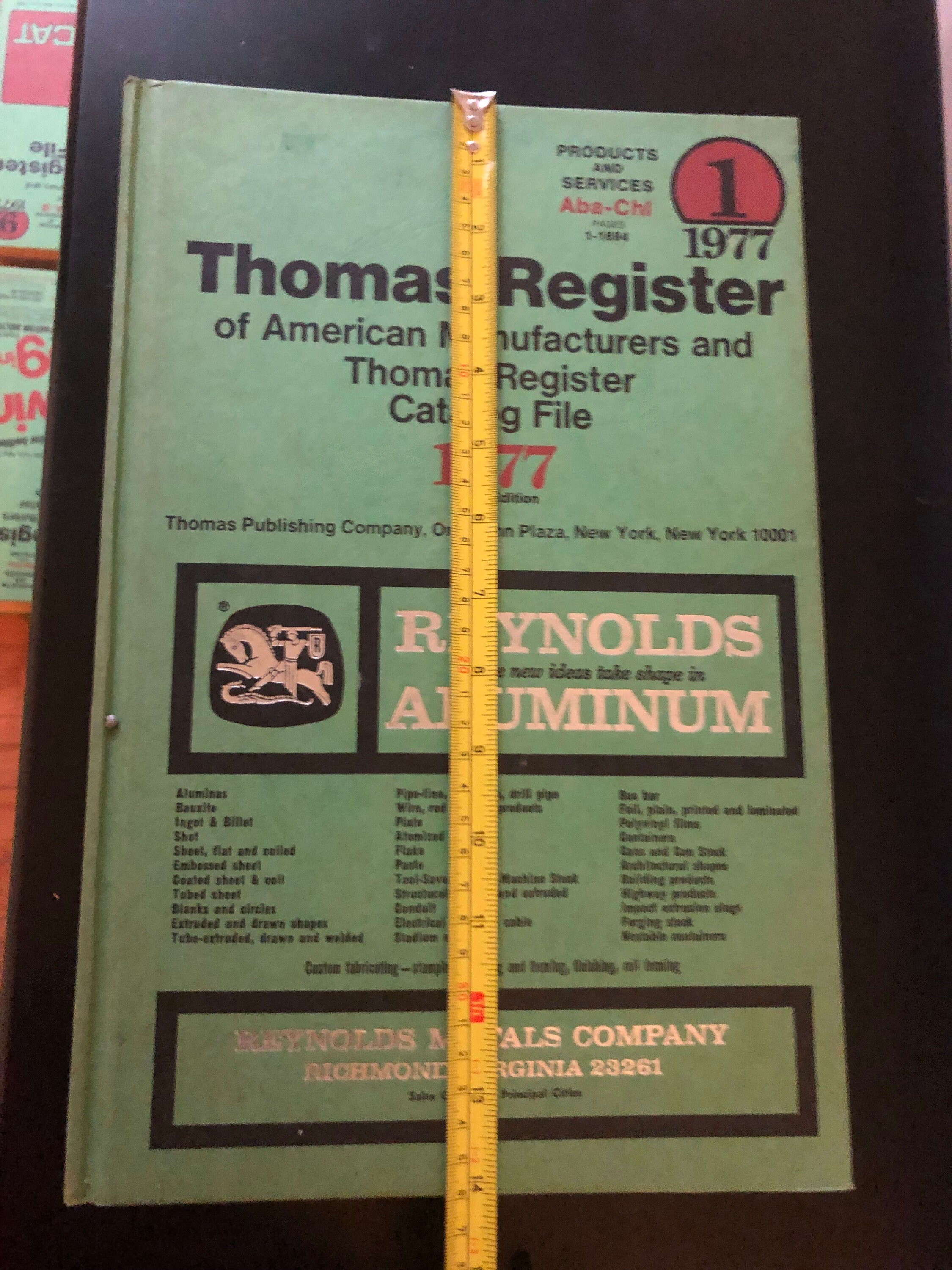 1977 Full Set Thomas Register of American Manufacturers & Advertisers ...