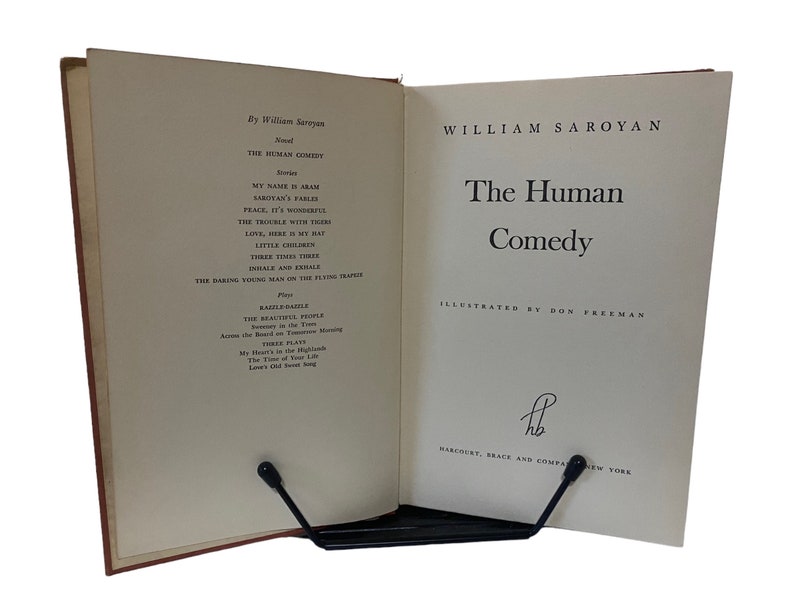 The Human Comedy by William Saroyan, 1944, Vintage Book, Illustrated ...