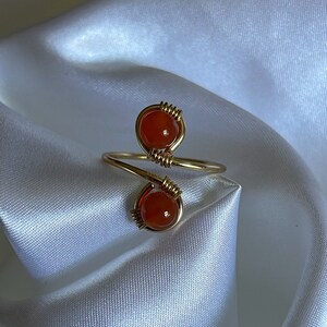 Adjustable Crystal Twist Ring, Crystal Jewelry, Wire Wrapped Crystals ...