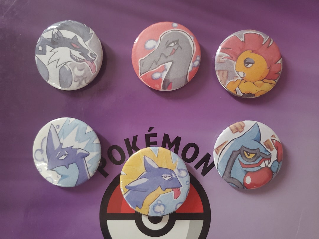 Pokemon "punk" Buttons - Etsy