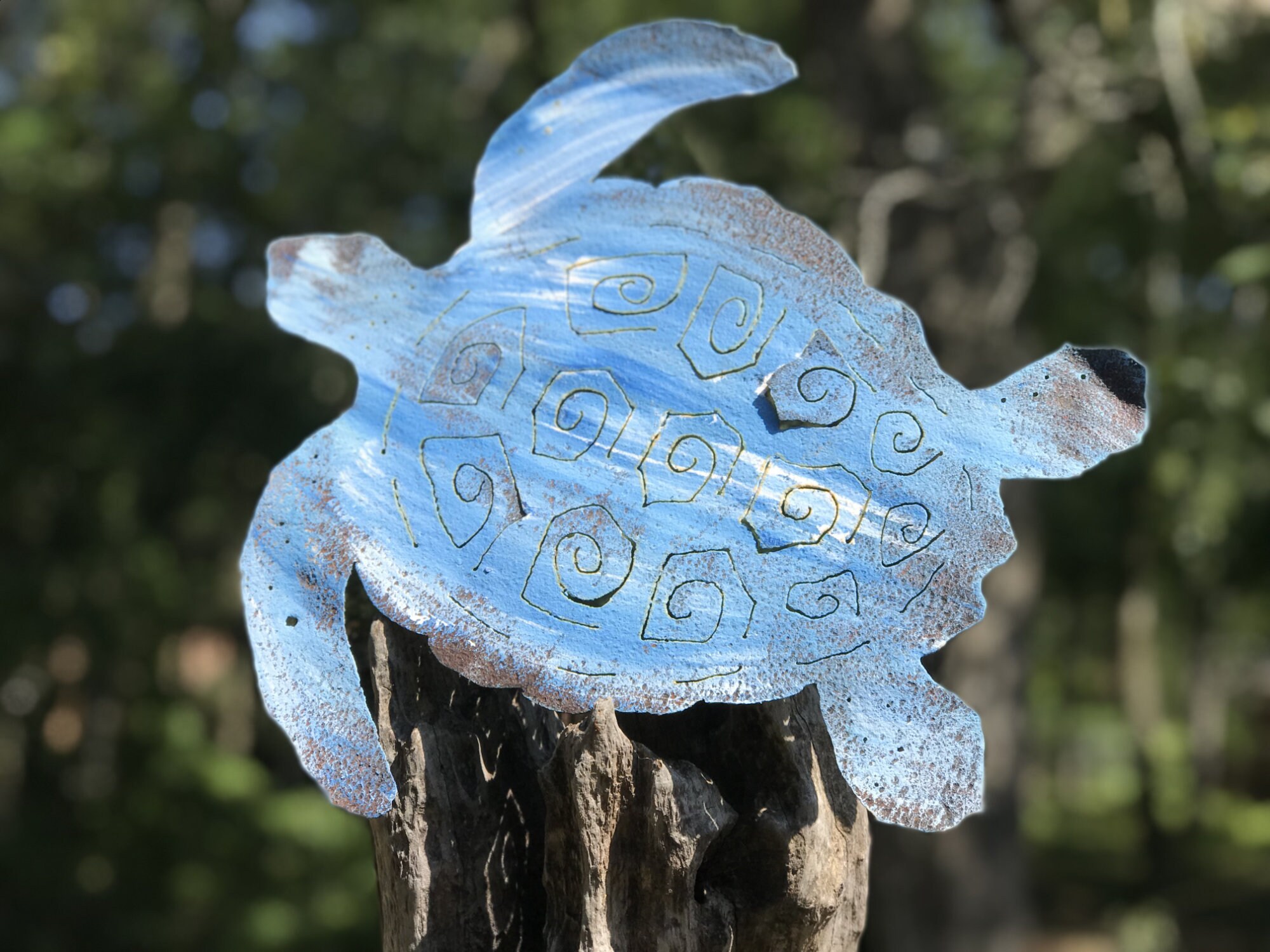 Sea Turtle Medium Reclaimed Metal Hand Crafted - Etsy New Zealand