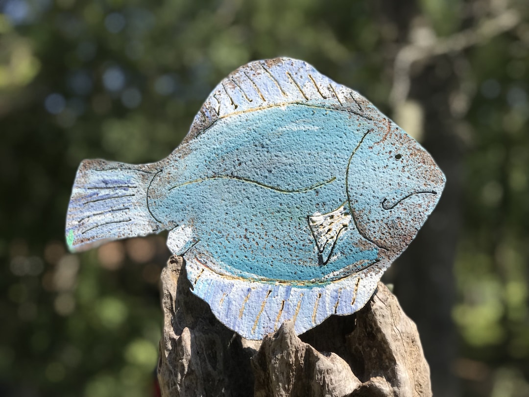 Flounder Small Reclaimed Metal Hand Crafted - Etsy