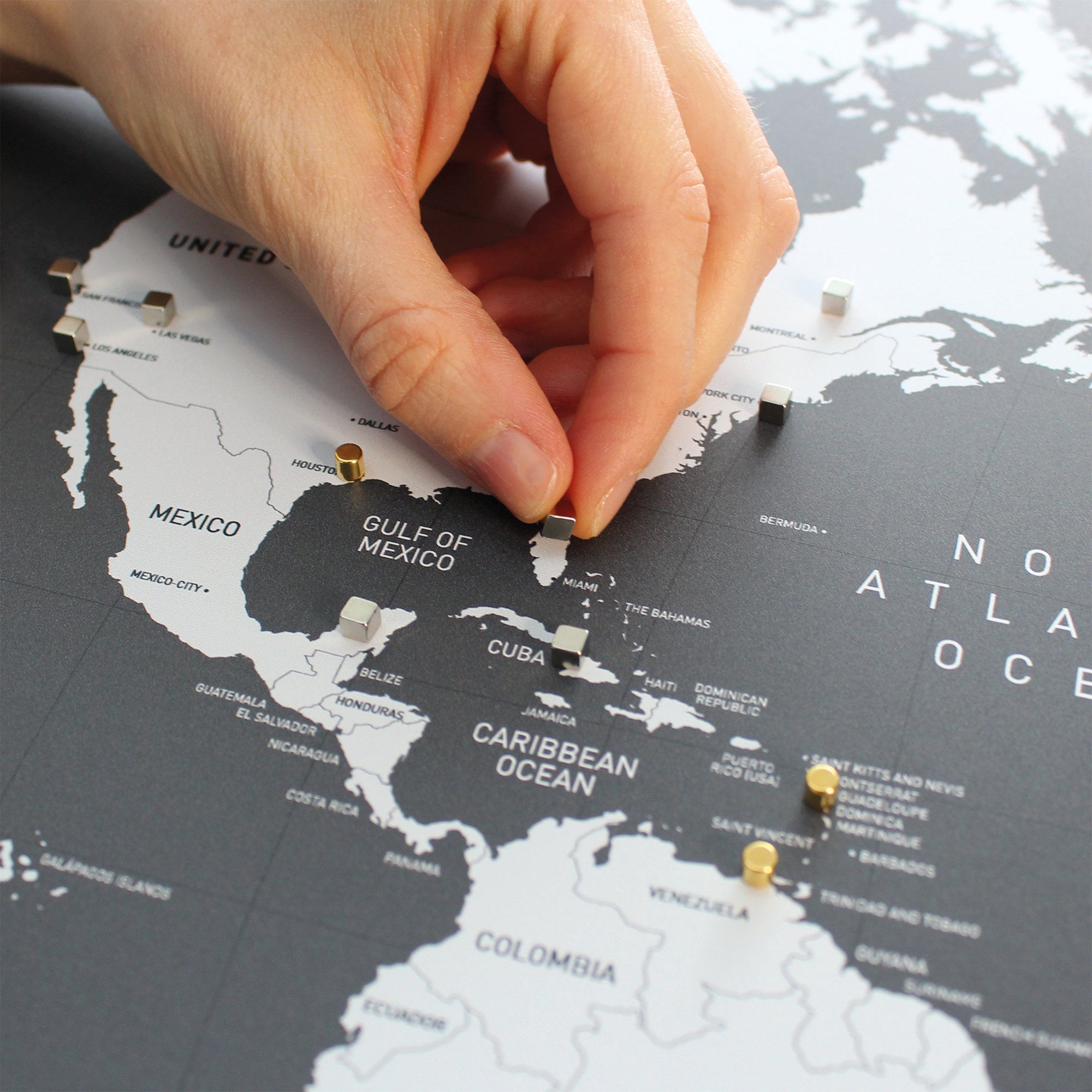 World Map Magnetic Poster VACENTURES Original Size XL and XXL | Etsy