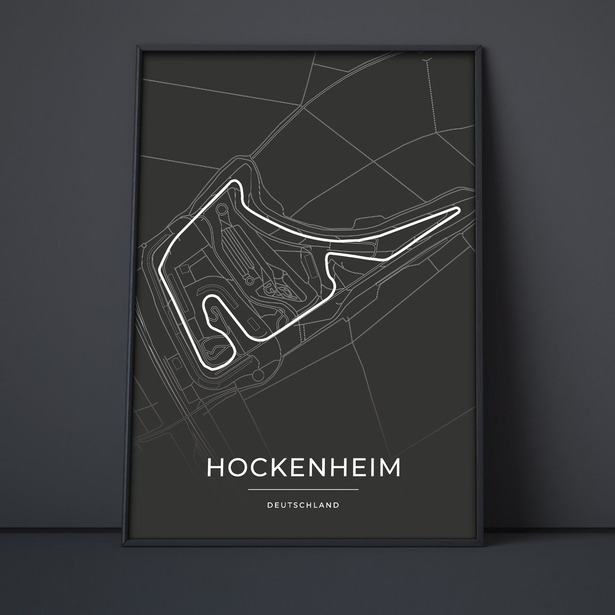 Poster Motorsport Hockenheim Race Track - Etsy