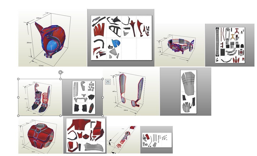 Kamen Rider Kabuto Full Suit Templates [pdo.file] - Etsy