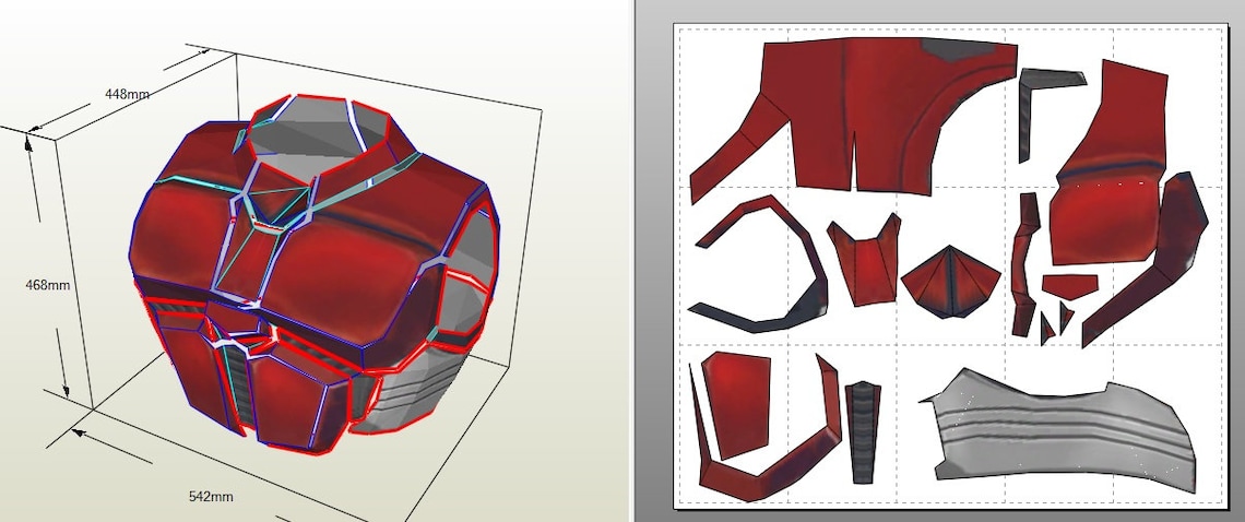 Kamen Rider Kabuto Full Suit Templates [pdo.file] - Etsy