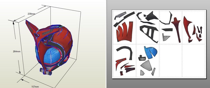 Kamen Rider Kabuto Full Suit Templates [pdo.file] - Etsy