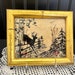 Framed Reverse Painted Silhouette of Deer - Etsy