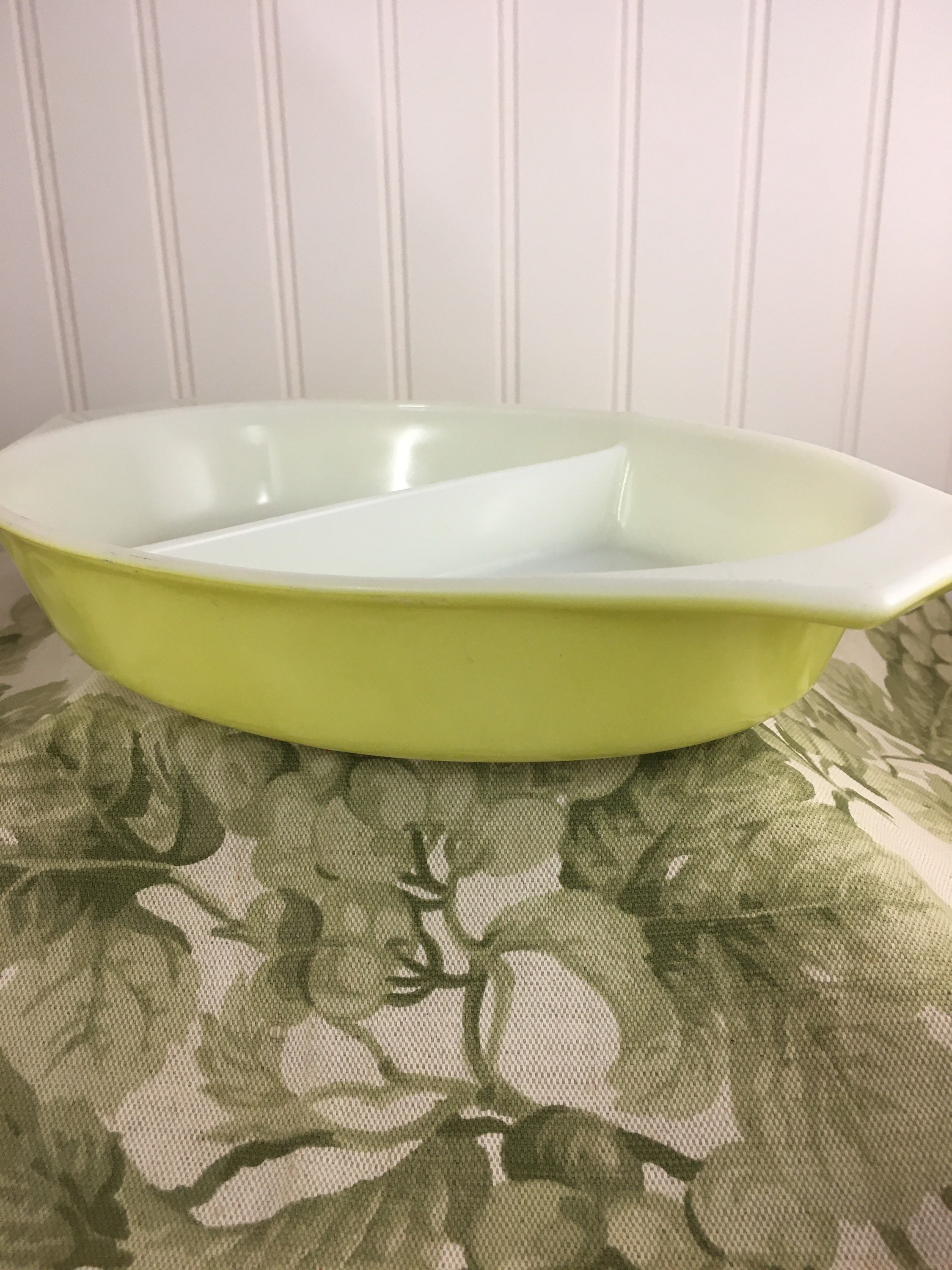 Pyrex 1-1/2 Quart Divided Casserole - Verde Collection - No Lid - Etsy