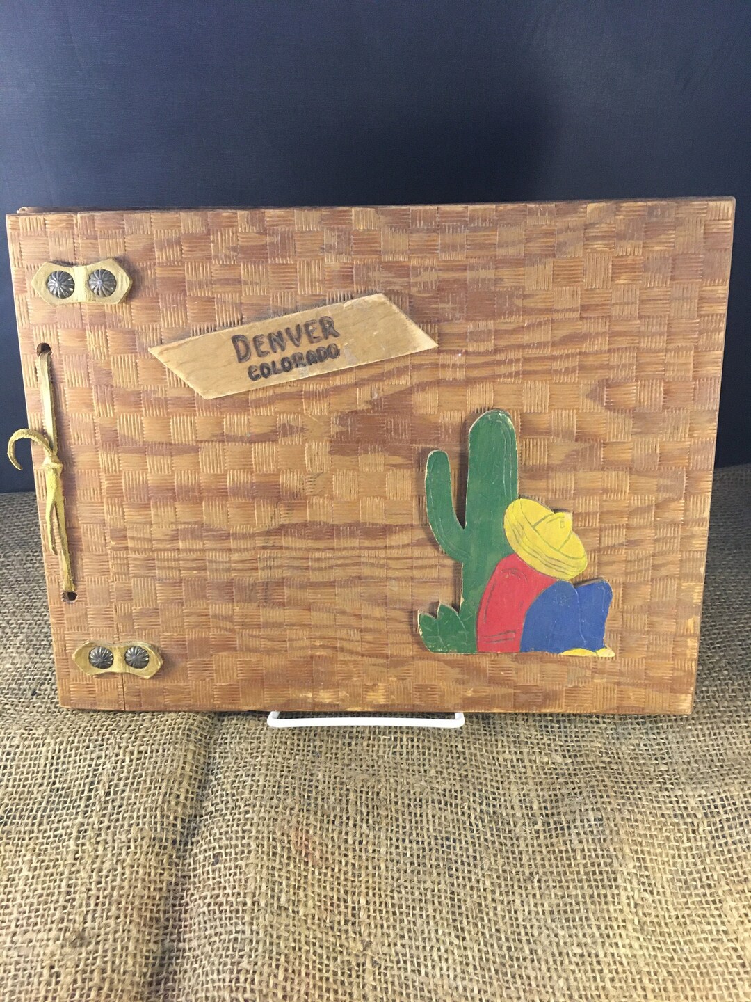 1940's Wooden Souvenir Photo Album - Denver Colorado - Etsy