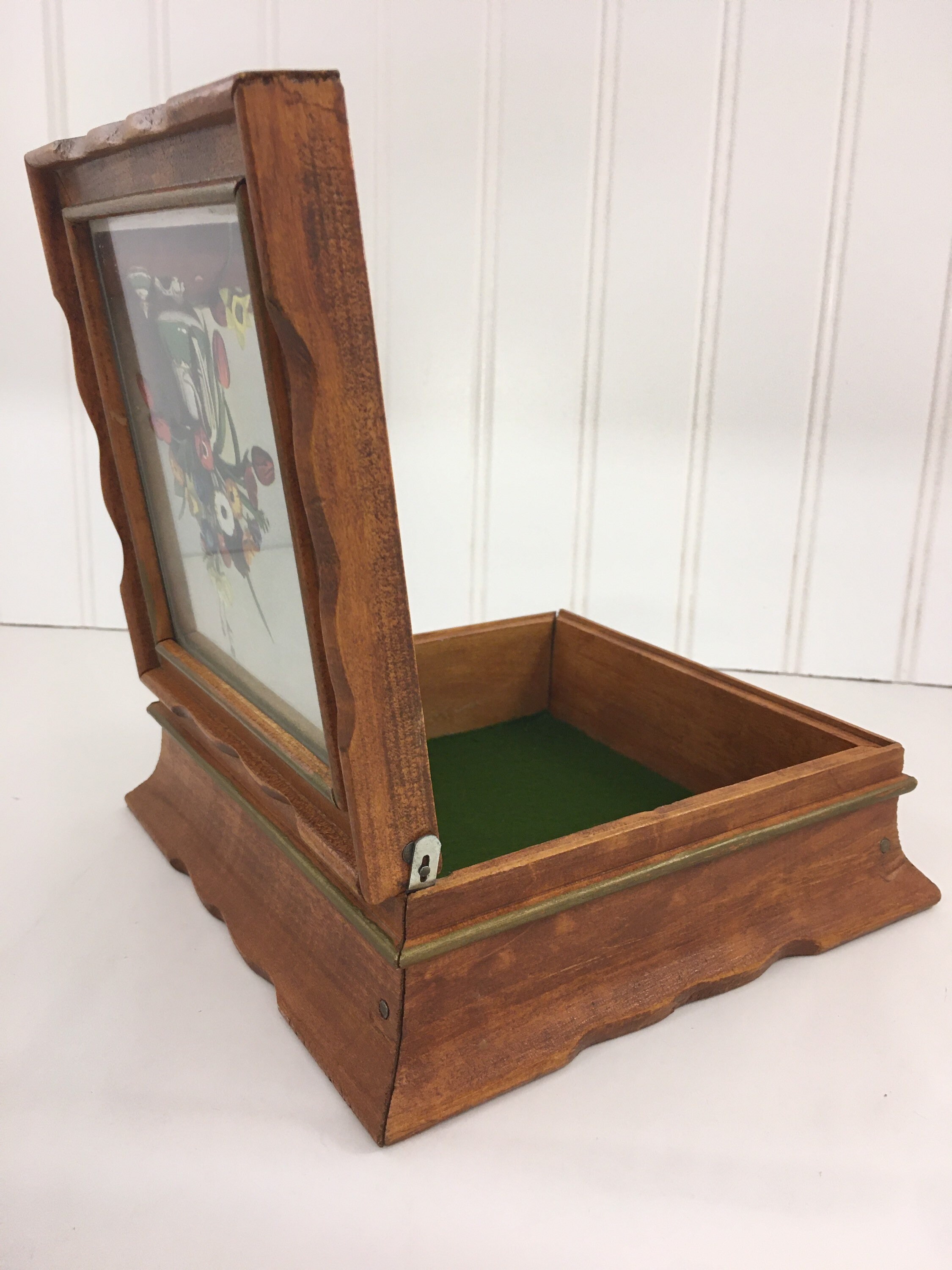 Vintage Wooden Trinket Box | Etsy